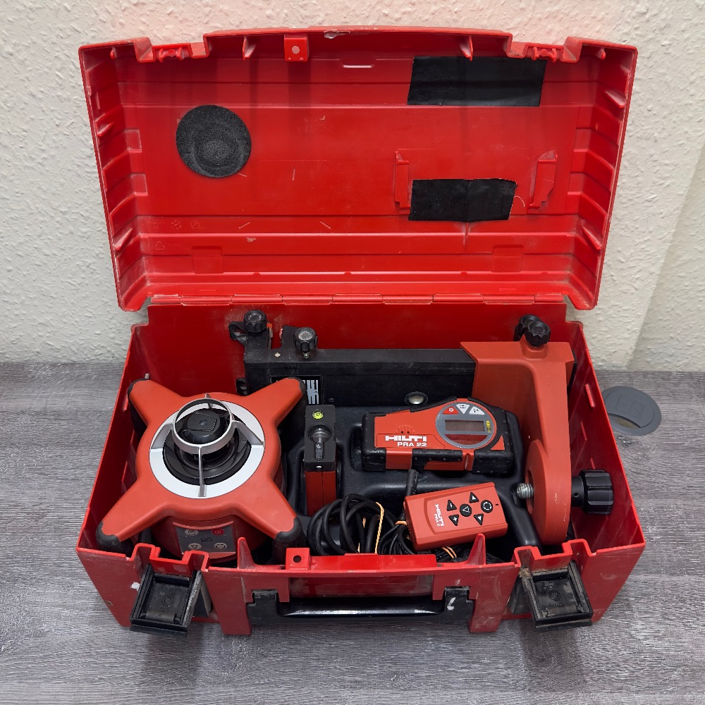 Pre-owned HILTI PRI 2 ROTATING LASTER LEVEL WITH PRA22 & PD38. - Own4Less